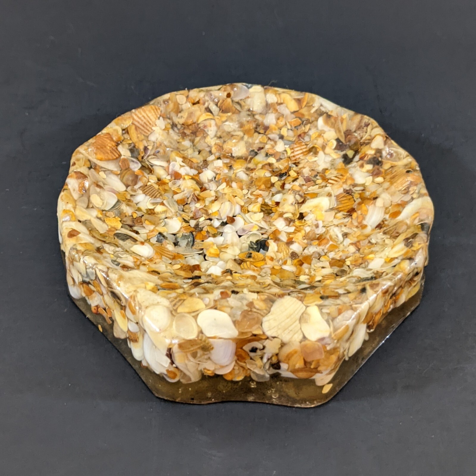 Vtg MCM Sea Scallop Shell Lucite Resin Acrylic Soap Dish Coquina Shell ...