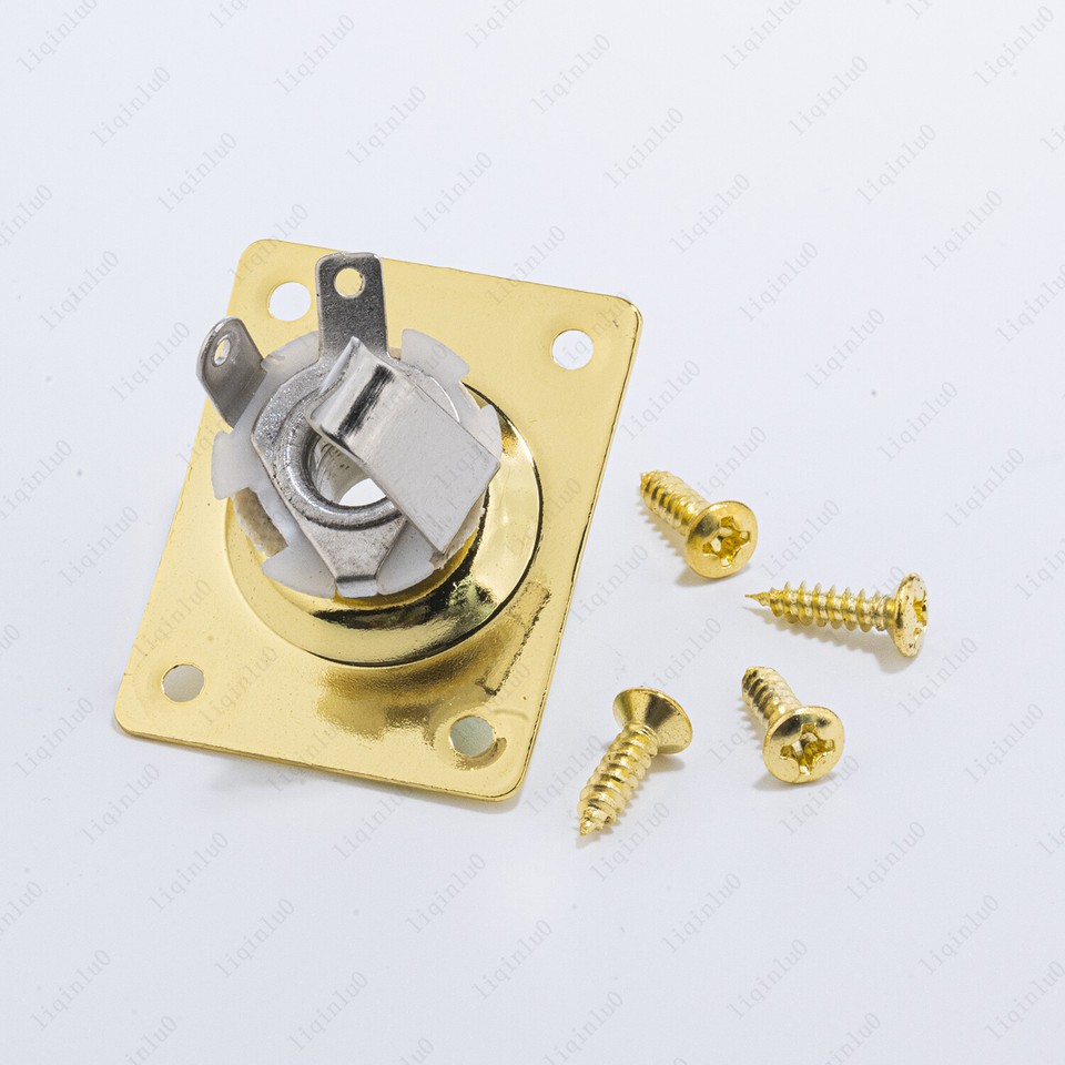 Electric Guitar Output Jack Plate Universal Rectangle For Tele PRS LP ...