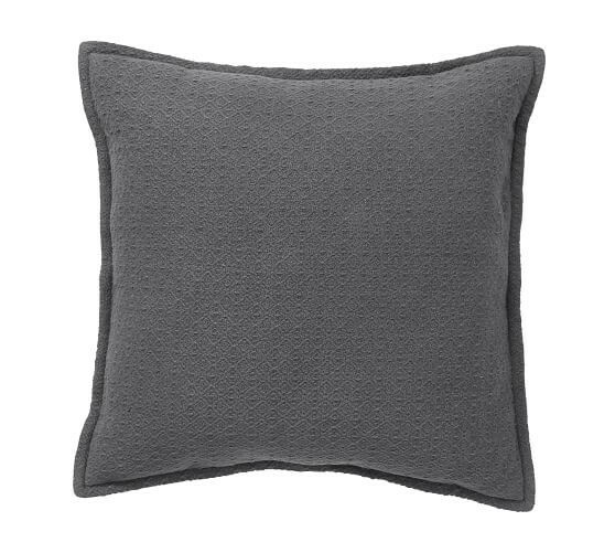 Pottery Barn Mini Diamond Flagstone gray Pillow 16x16 Complete Pillow ...