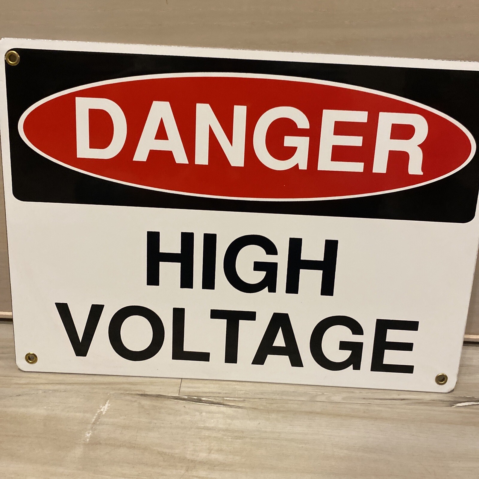Vintage Porcelain Enamel Danger High Voltage Sign 14x10” ⛔️ ⚠️ | eBay