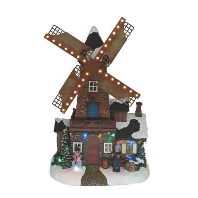 Holiday Time 2024 Musical Windmill Christmas Village 70433 Lightup Play ...