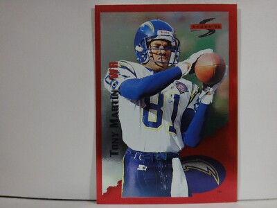 1995 Score Red Siege San Diego Chargers Football Card #163 Tony Martin ...