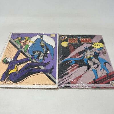Vintage Playskool & Craft Master Batman, Robin & Joker Puzzle Lot | eBay