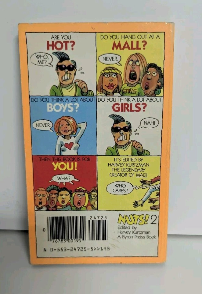 Nuts! 2 Humor Book Harvey Kurtzman Vintage PB Book 1st Edition Sequel ...