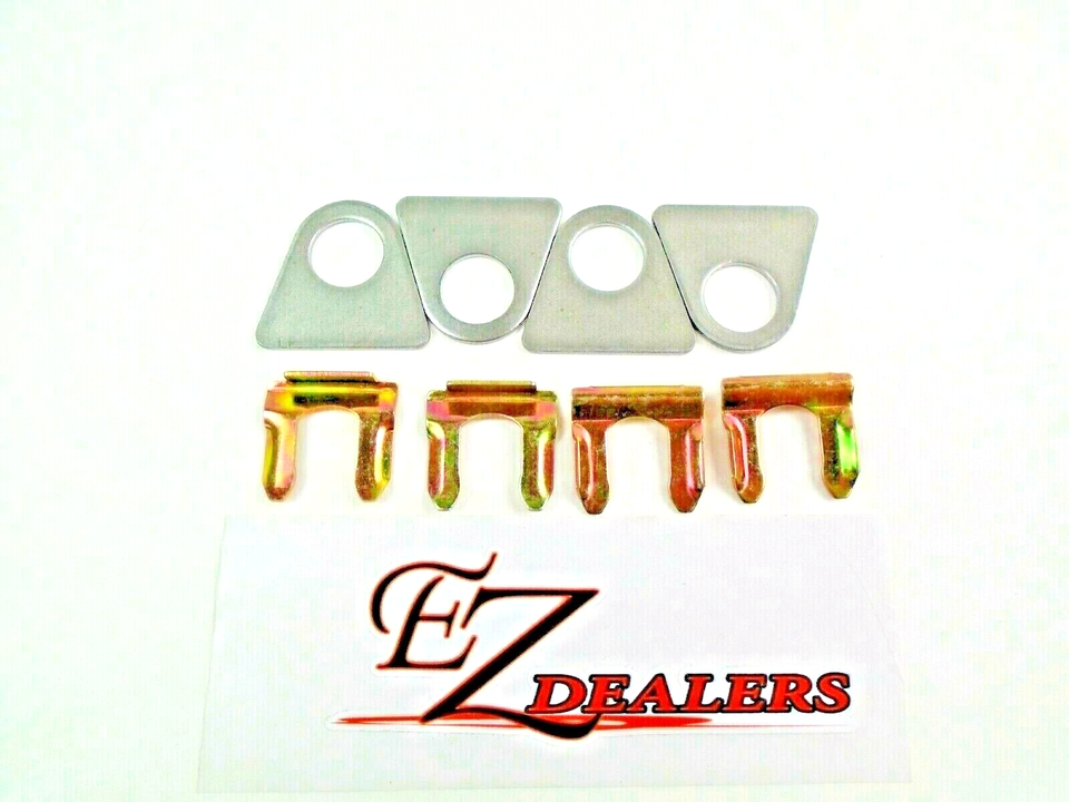 Weld-On Frame Brake Line Mount Tabs with Clips - Pack of 4 Brake Line ...