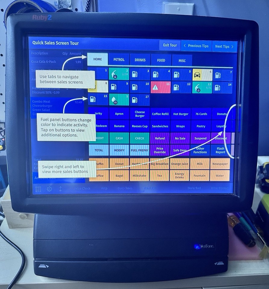 Verifone Ruby 2 Gas Station POS Terminals Tested and In Good & Working ...