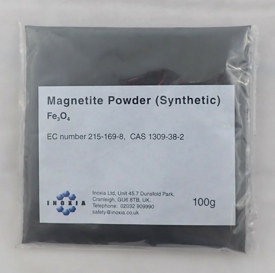 Magnetite Powder, Synthetic. 200nm nano, 100g. (Fe3O4) | eBay