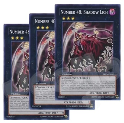 Yugioh - Number 48 Shadow Lich - 1st Edition NM - Plus Free Holographic ...