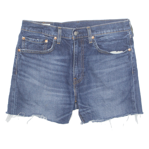 LEVI'S Cut Off 512 Premium E Womens Denim Shorts Blue L W34 | eBay UK