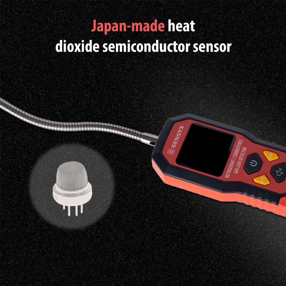 Rechargeable HVAC Refrigerant Leak Detector, Halogen Freon Sniffer, Air ...