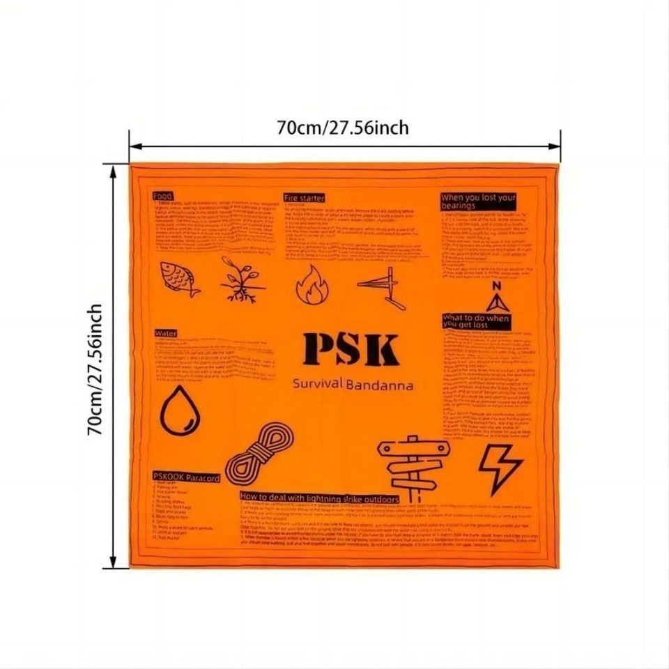 Breathable Camping Bandana High Vis Orange Hiking Scarves Cycling ...