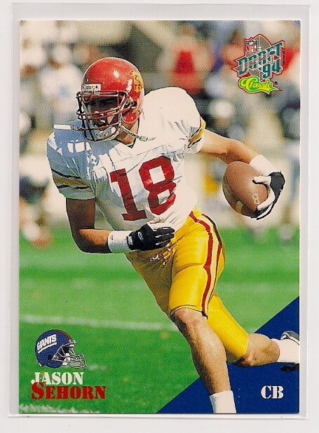 1994 JASON SEHORN CLASSIC #72 ROOKIE NEW YORK GIANTS USC TROJANS | eBay