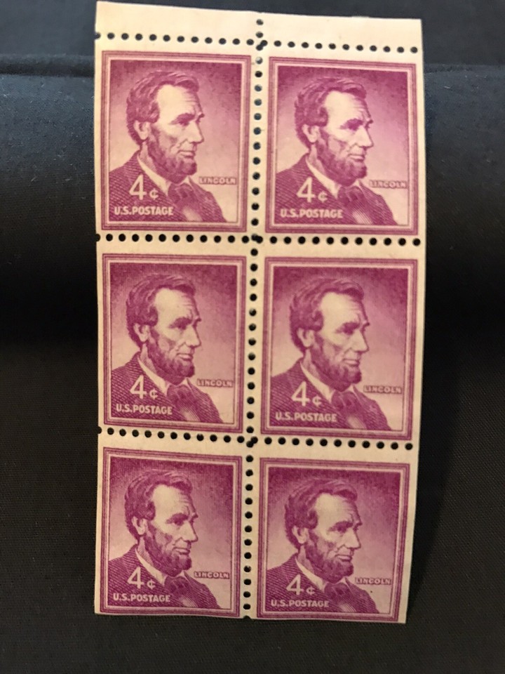 RARE Vintage U.S.A. Abraham Lincoln Purple 4 Cent Stamps 1962-new-mint ...