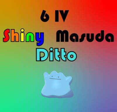 CUSTOM SHINY MASUDA DITTO 6IV Pokemon Scarlet/Pokemon Violet Starters ...