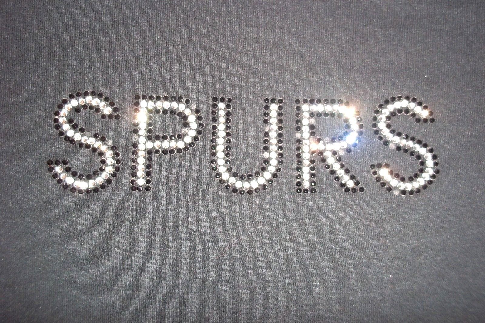 San Antonio Spurs Sparkling Rhinestones T-Shirt Womens Large | eBay