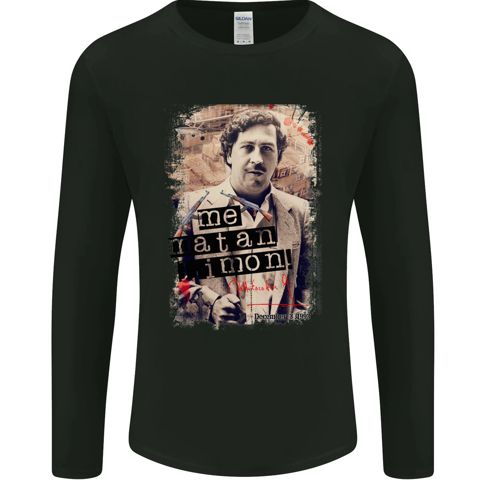 Pablo Escobar Me Matan Limon Mens Long Sleeve T-Shirt | eBay