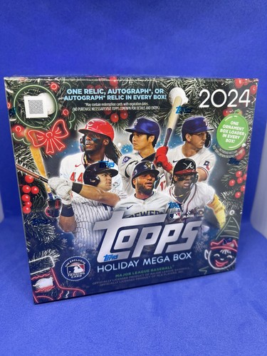 2024 Topps Holiday Baseball MLB Mega Box Sealed 100 Cards 👀 Auto ...