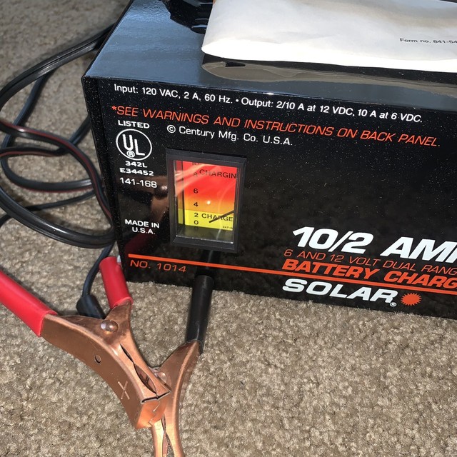Solar 10/2amp Battery Charger Starter 6 & 12 Volt No.1014 for sale ...