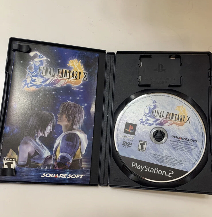 Final Fantasy X PlayStation 2 Black Label PS2 Game Complete with Manual ...