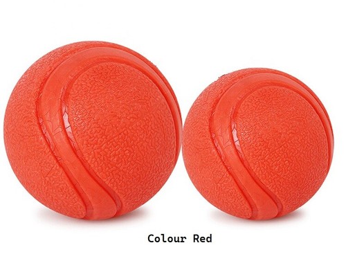 2 Pack Dog Ball Solid Tough Hard Rubber Ball Durable Pet Chew Toy ...