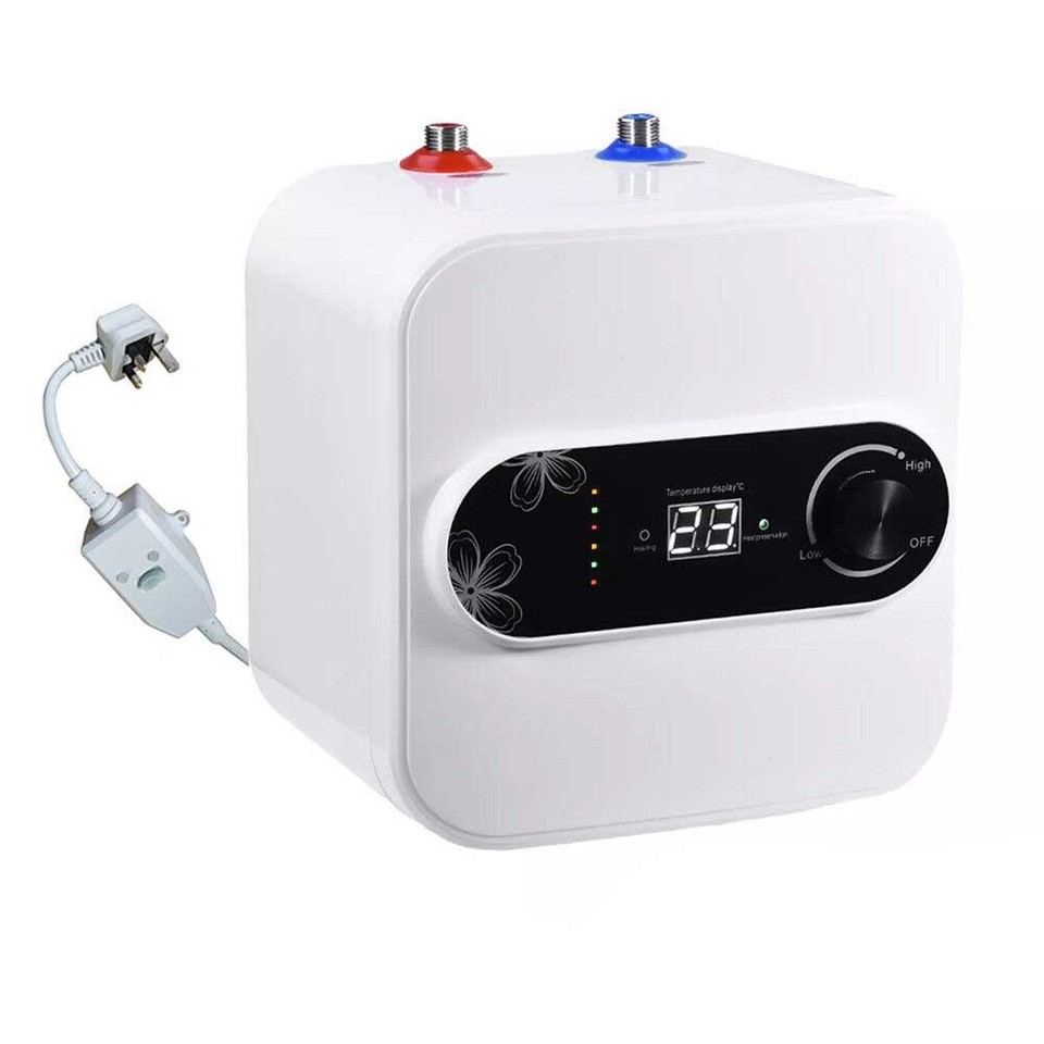 8L Electric Instant Hot Water Heater Under Sink Small Water Tank ...