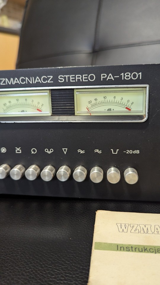 Vintage Unitra Fonica PA 1801 Stereo Amplifier Excellen + Manual ...