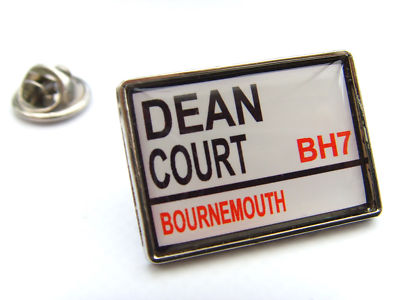BOURNEMOUTH STADIUM RD STREET SIGN LAPEL PIN BADGE GIFT | eBay