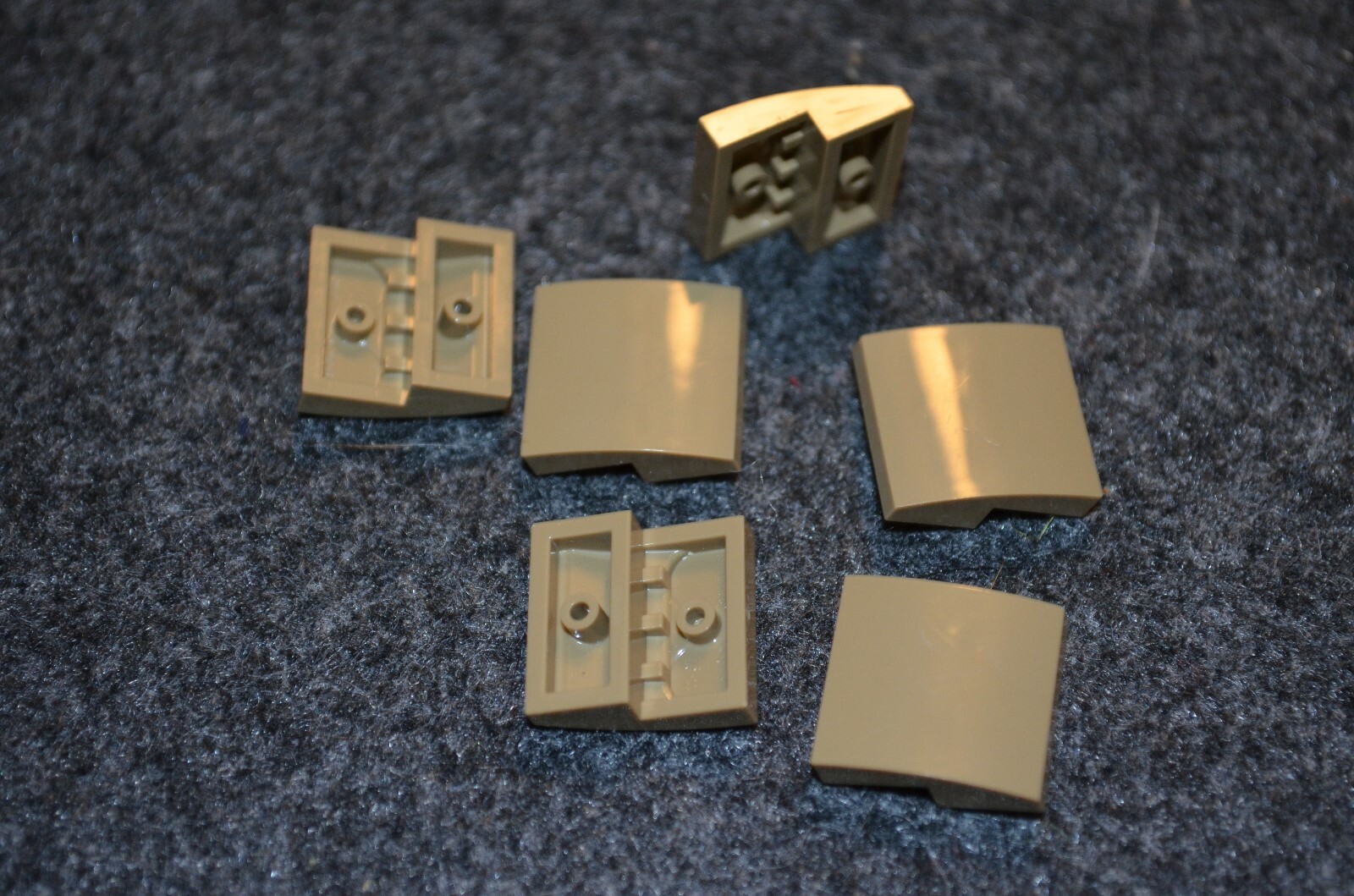 (6) 2x2 Dark Tan Extra Small Rounded Top Bow Brick Bricks ~ Lego ~ NEW ...