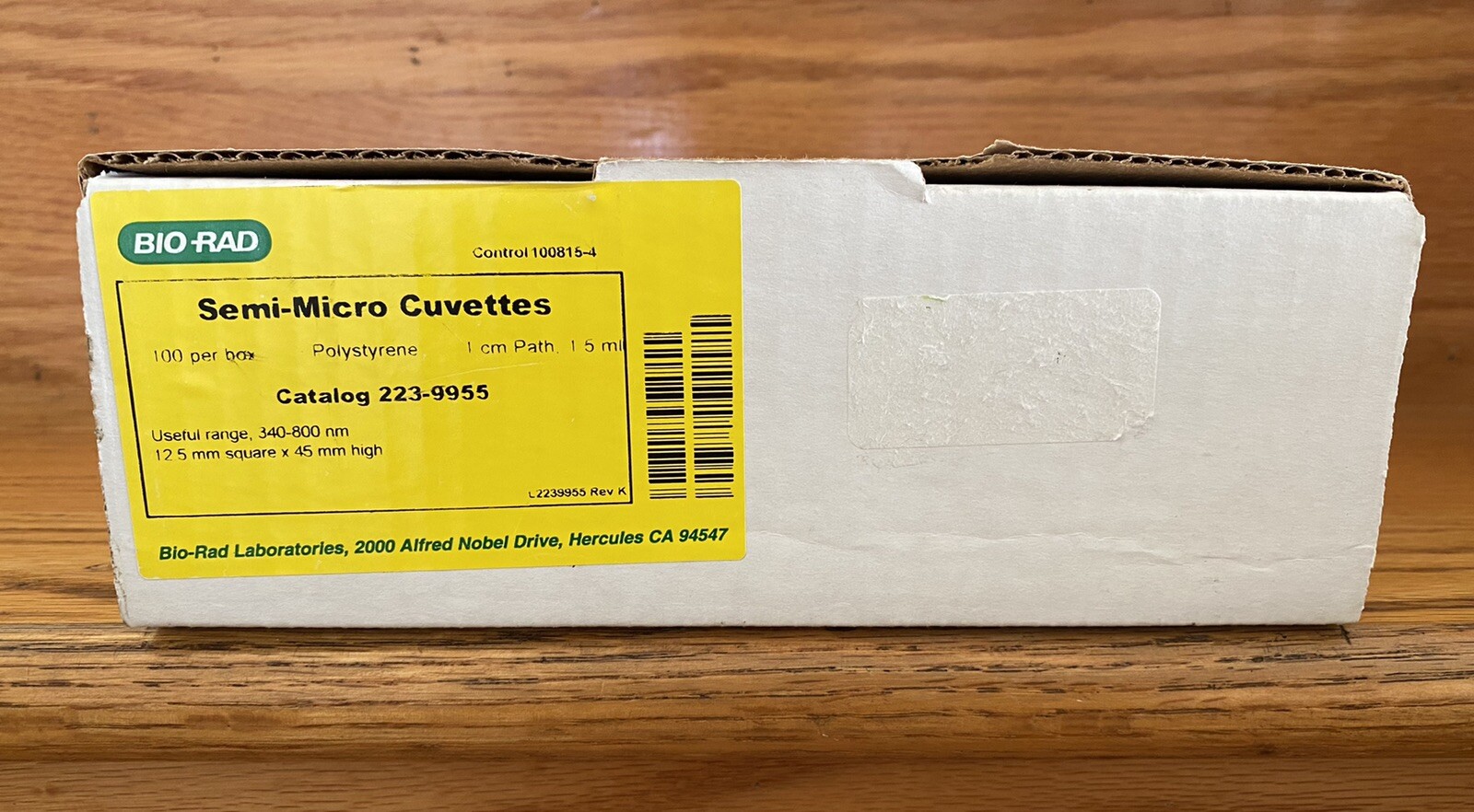 Bio-Rad 223-9955 Semimicrovolume Cuvettes 1cm Path 1.5ml Boxes for sale ...