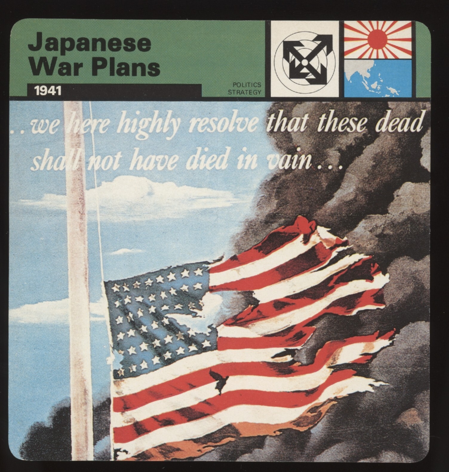 Japanese War Plans Edito Service Card Second World War II Politics ...