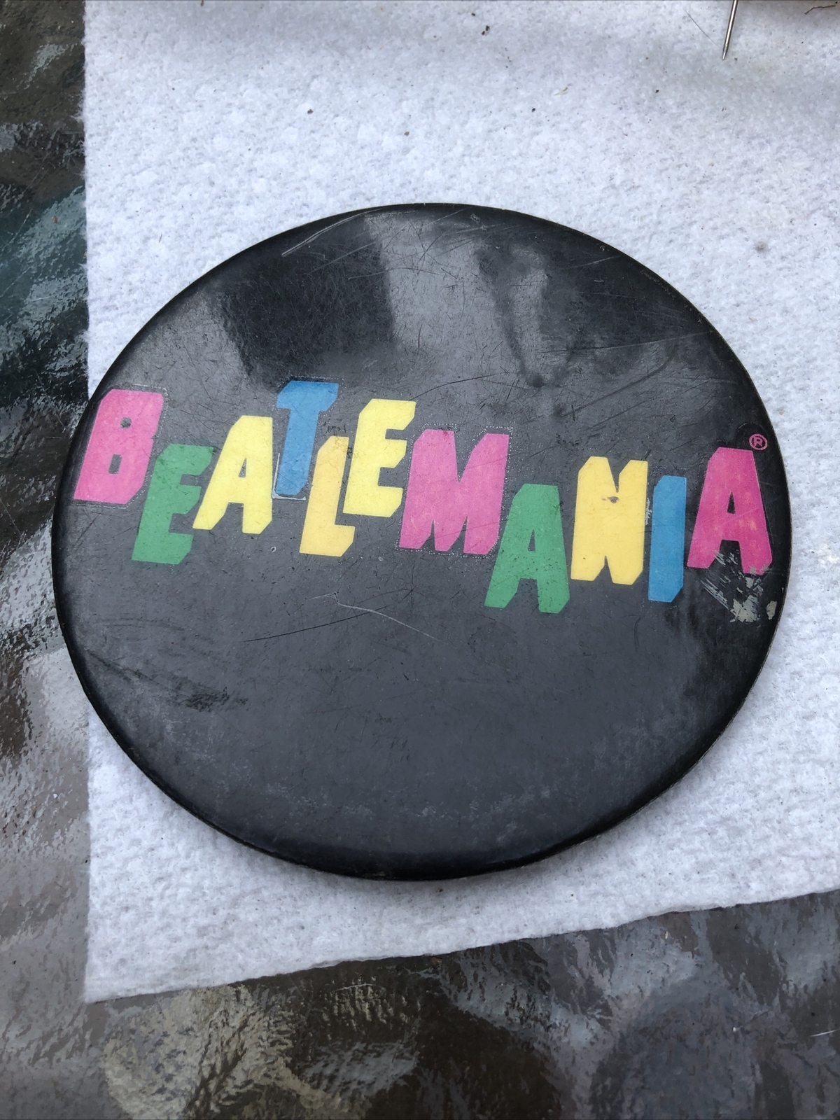 Vintage Beatlemania The Beatles Promotional 3-1/2" Round Pinback Button ...