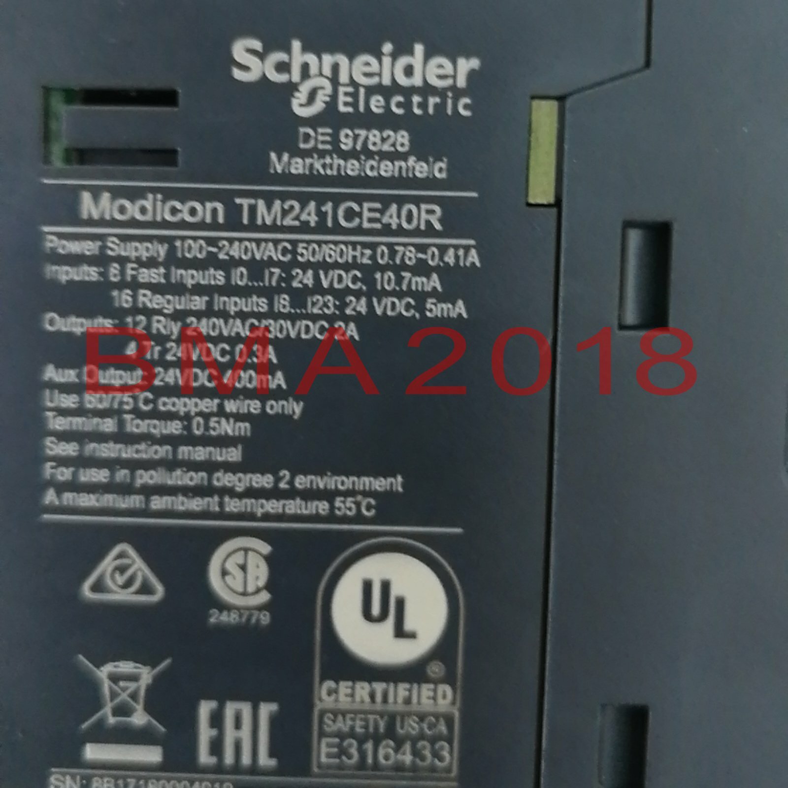 1Pc Used Controller TM241CE40R Tested Fully Fast Delivery SN9T | eBay