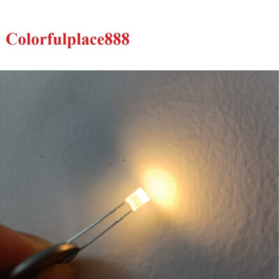 1000pcs 2x3x4mm Warm White Diffused Rectangle LED 2x3x4mm Leds Light ...