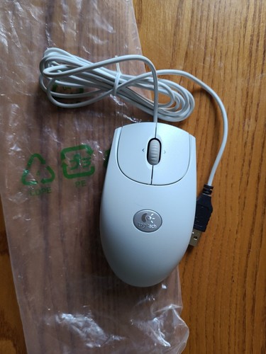 Logitech RX250 Gray Optical Mouse 3 button with Scroll Wheel M-BAD58B ...