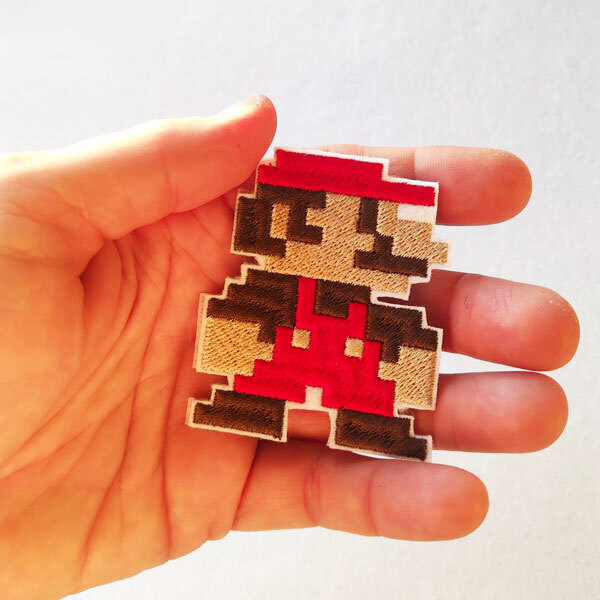 Nintendo Patch Super Mario Characters Embroidered 8Bit Iron-On 2.35" | eBay