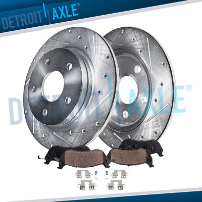 REAR DRILLED Brake Rotors Ceramic Pads for Lexus RX330 RX350 RX400h ...