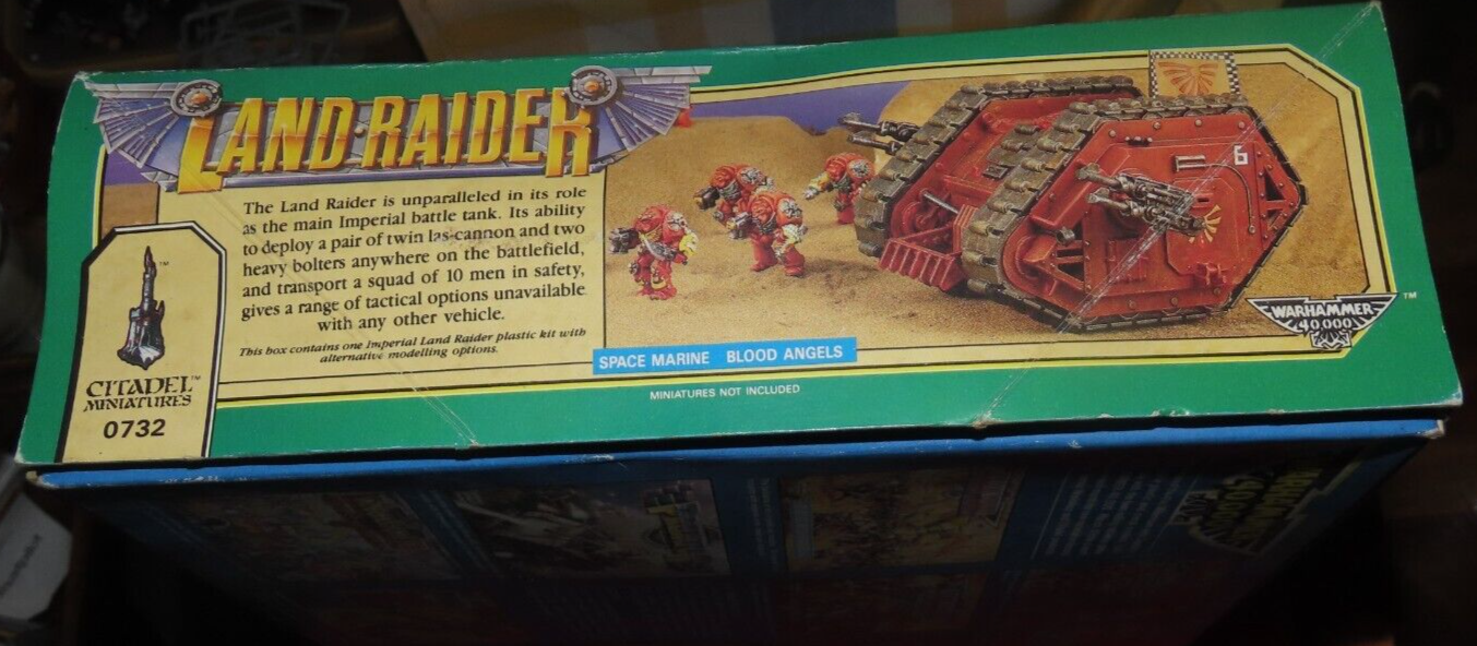 Games Workshop Warhammer 40k Rogue Trader Era Land Raider Tank 1989 NIB ...