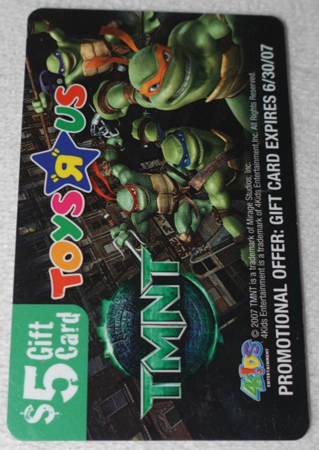 Teenage Mutant Ninja Turtles TMNT Toys R Us Store 2007 Promotional Gift ...