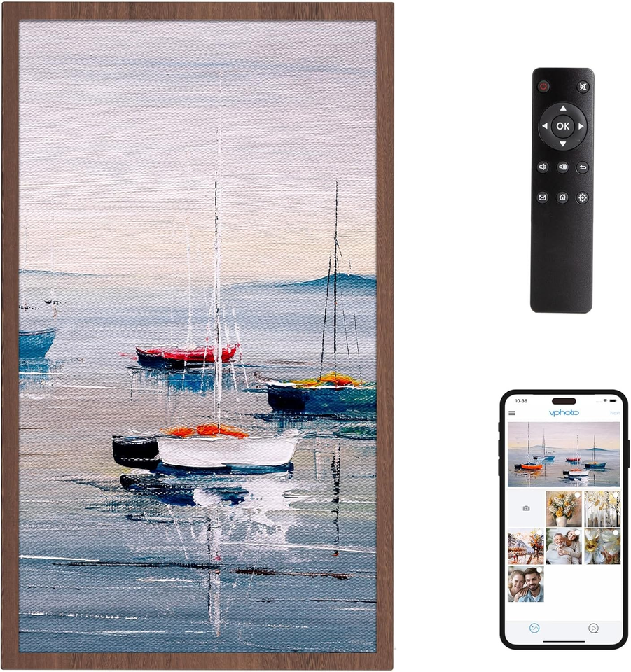 Large Digital Picture Frame 21.5 Inch Screen Wifi Digital Photo Frame ...