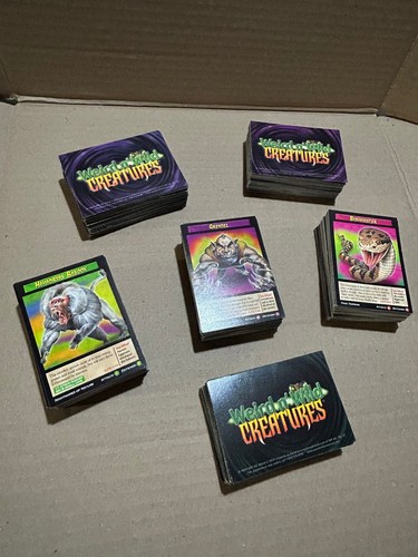 Weird N Wild Creatures Trading Cards Lot - 586 Cards | eBay