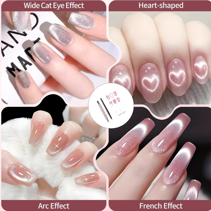 Cats Eye Nail Magnet Tool Set for Cats Eye Gel Polish Nail Art Tool ...