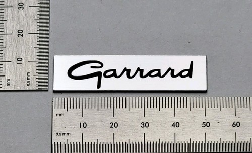 Garrard Badge Logo Emblem for Turntable Base Plinth Premium Silver With ...