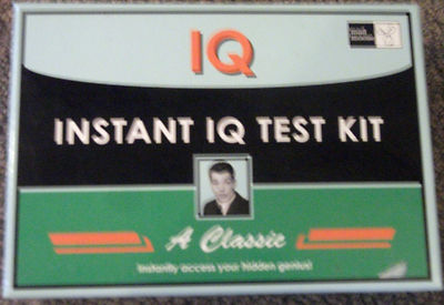 Instant IQ Test Kit Box Set with 2 Complete Quiz Puzzles Brain Power ...