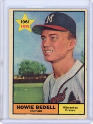 1961 TOPPS RC HOWIE BEDELL #353 MILWAUKEE BRAVES VG VERY GOOD | eBay