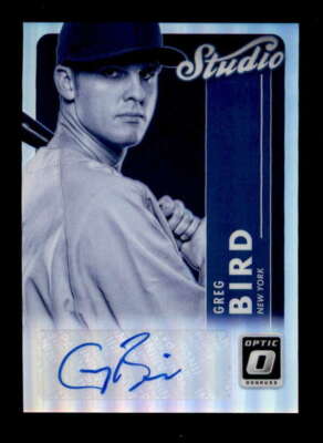 GREG BIRD 2017 DONRUSS OPTIC STUDIO SILVER PRIZM AUTOGRAPH AUTO BF1973 ...