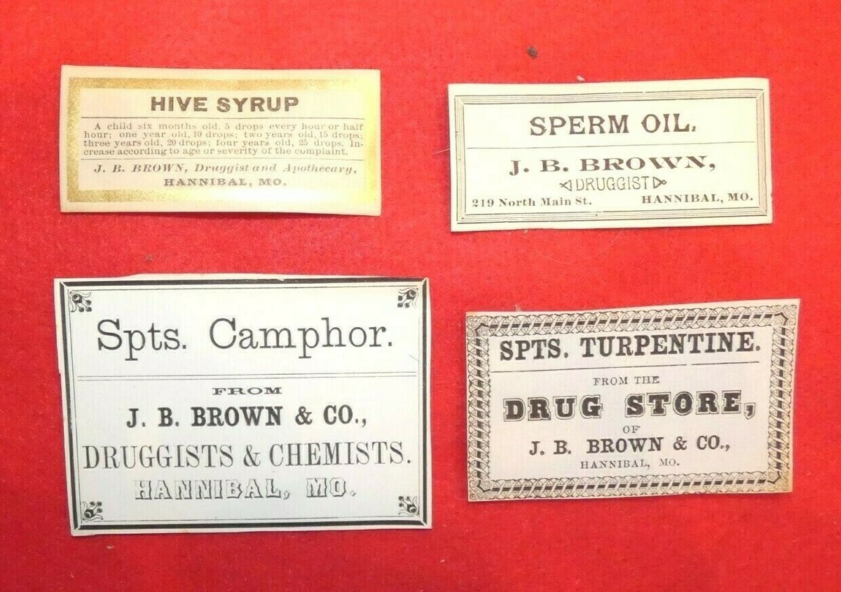 Vintage Medicine Bottle Label