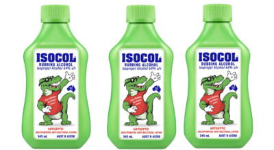 Isocol - 3x 345ml Bottles Rubbing Alcohol Antiseptic One Bottle So Many ...