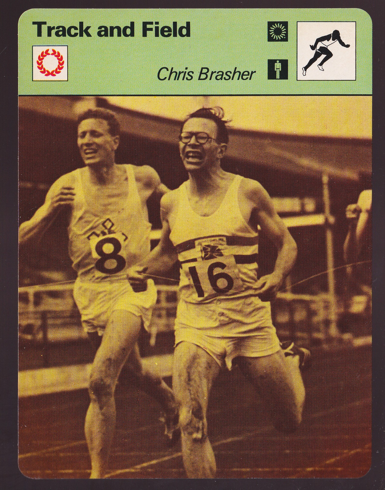 CHRIS BRASHER British Track & Field Runner 1979 SPORTSCASTER CARD #70 ...