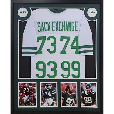 New York Jets Sack Exchange Framed Signed Jersey JSA Autographed Klecko ...