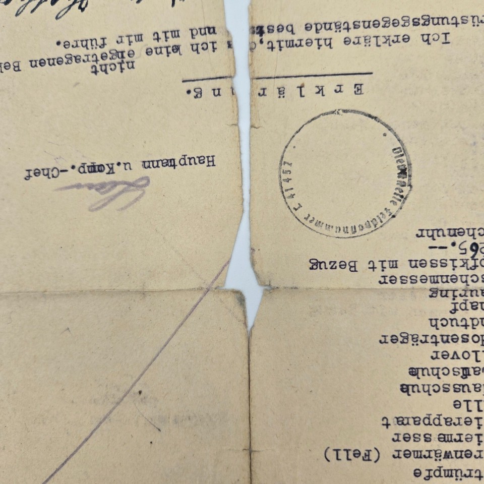 Original WWII WW2 German Defeat 1945 Berlin Declaration Army document ...